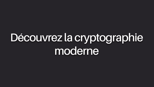 Découvrez la cryptographie moderne - Sécurisez vos données avec la ...