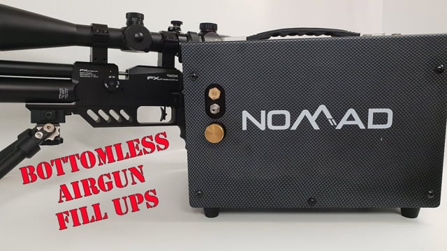 BOTTOMLESS Airgun Air - Nomad 2 - Home - 12V Mobile Compressor - PCP ...