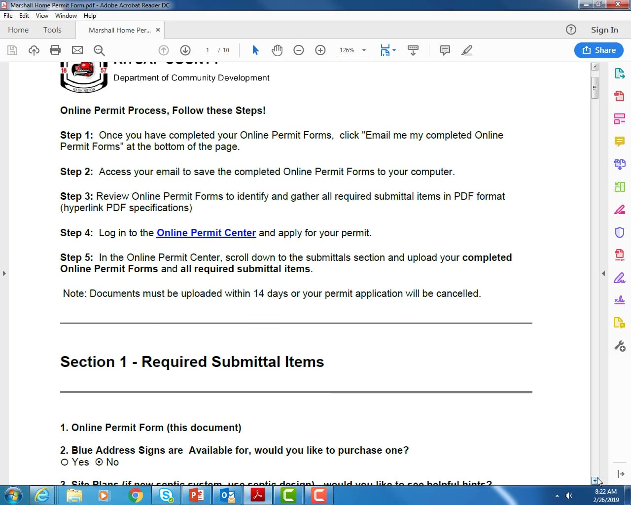 Log into the Online Permit Center and Apply for your Permit on Vimeo