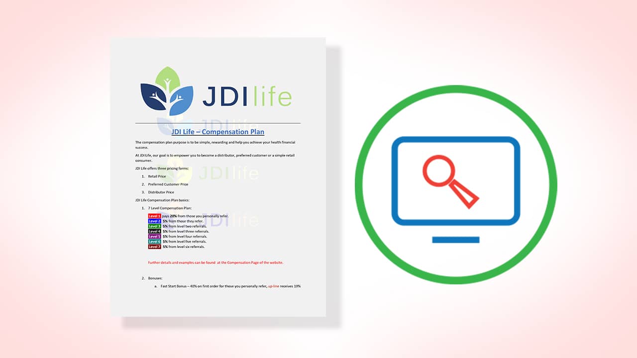 Overview Of JDI Life's Compensation Plan on Vimeo
