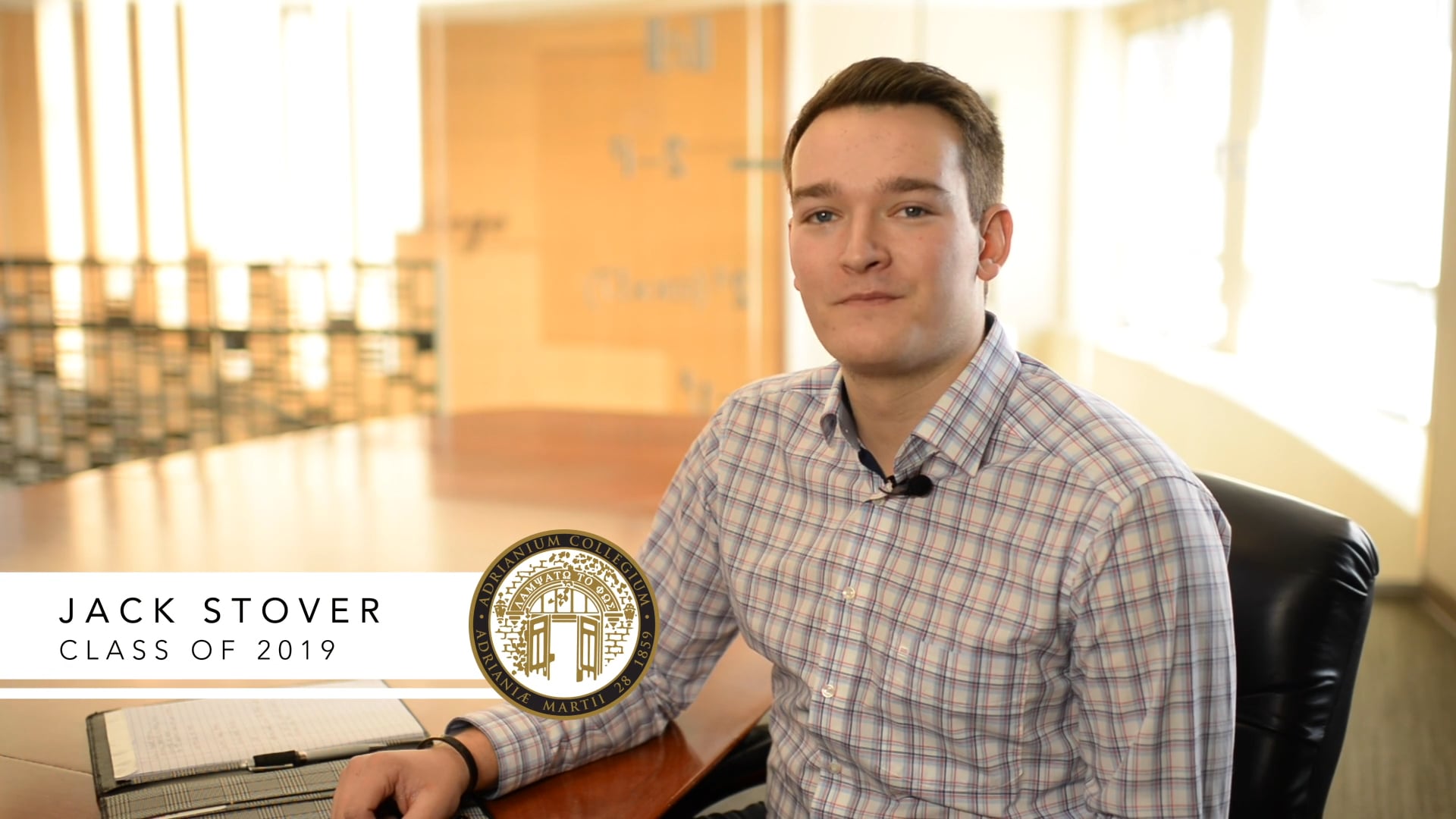 Adrian College Student Spotlight- Jack Stover on Vimeo