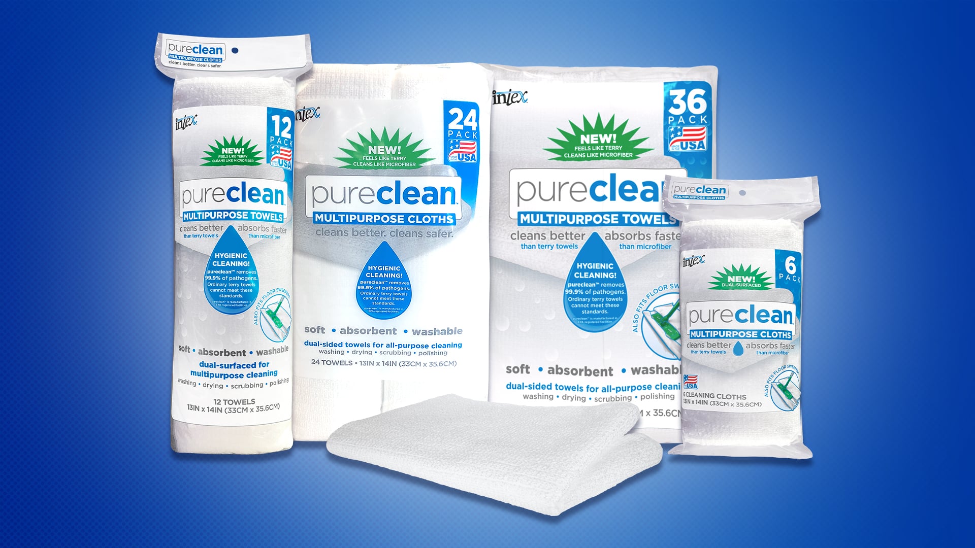 Pureclean™ Multipurpose Cloths | only from Intex on Vimeo