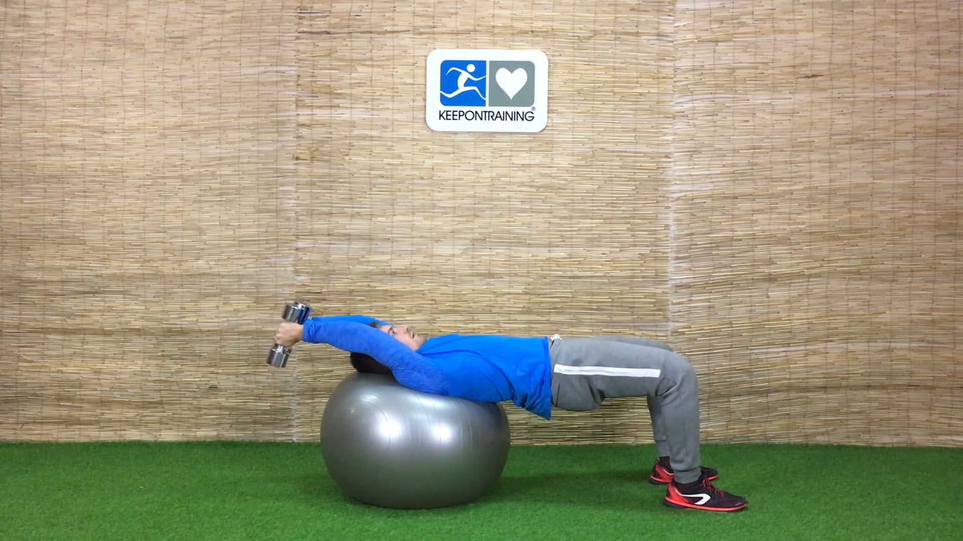 Pull over con Mancuernas y Fitball on Vimeo