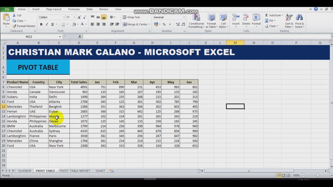 Excel Demo on Vimeo