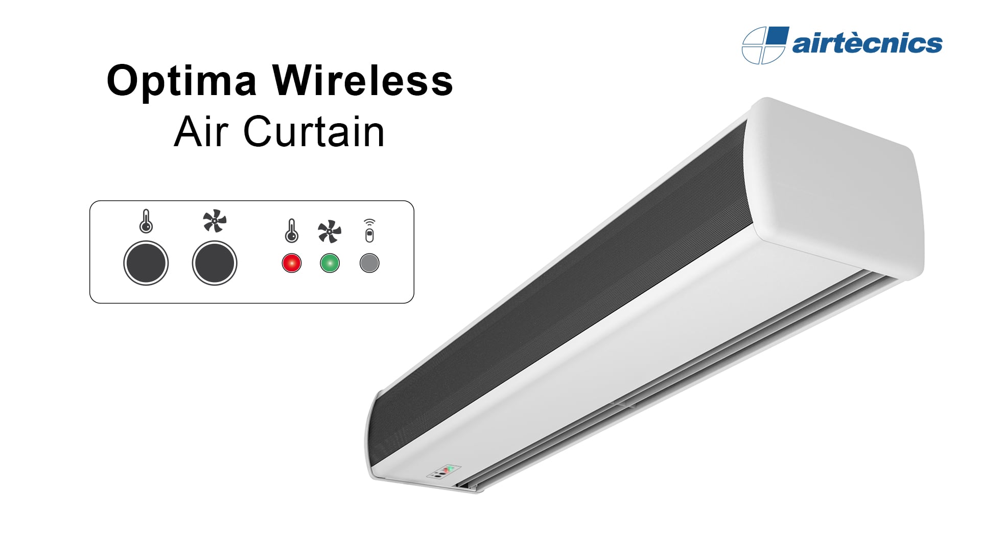 Air Curtain Optima Wireless Manual Regulation on Vimeo
