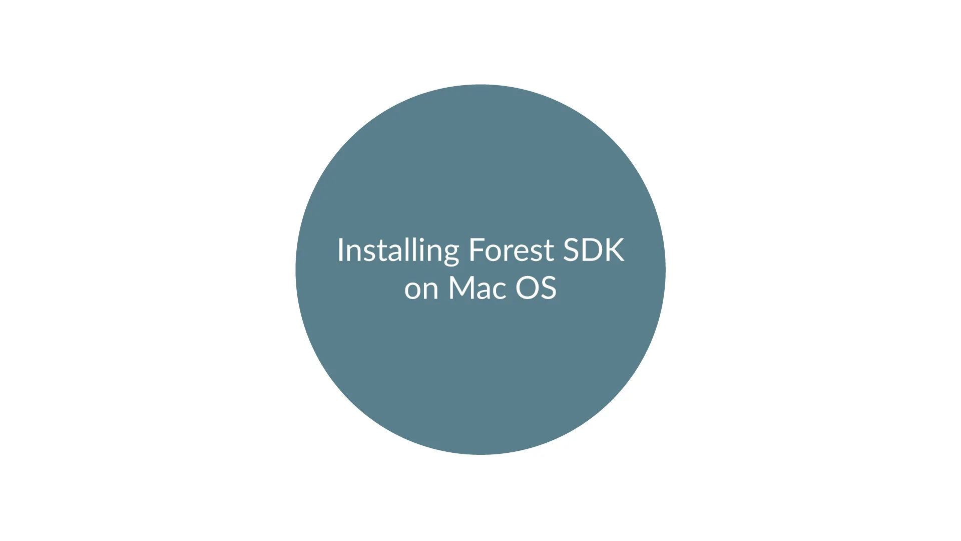 1.2 Installing Forest SDK on Mac OS on Vimeo