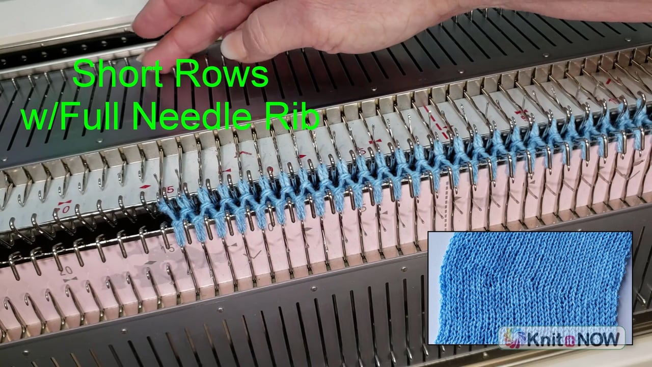 Short Rows in Full Needle Rib | Machine Knitting Tutorial