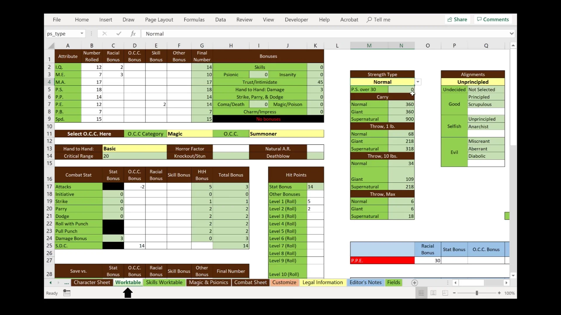 Palladium Interactive Character Sheet on Vimeo