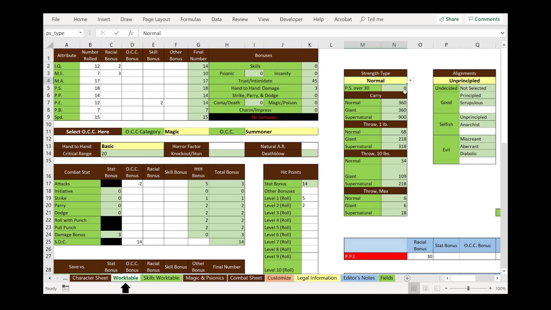 Palladium Interactive Character Sheet on Vimeo