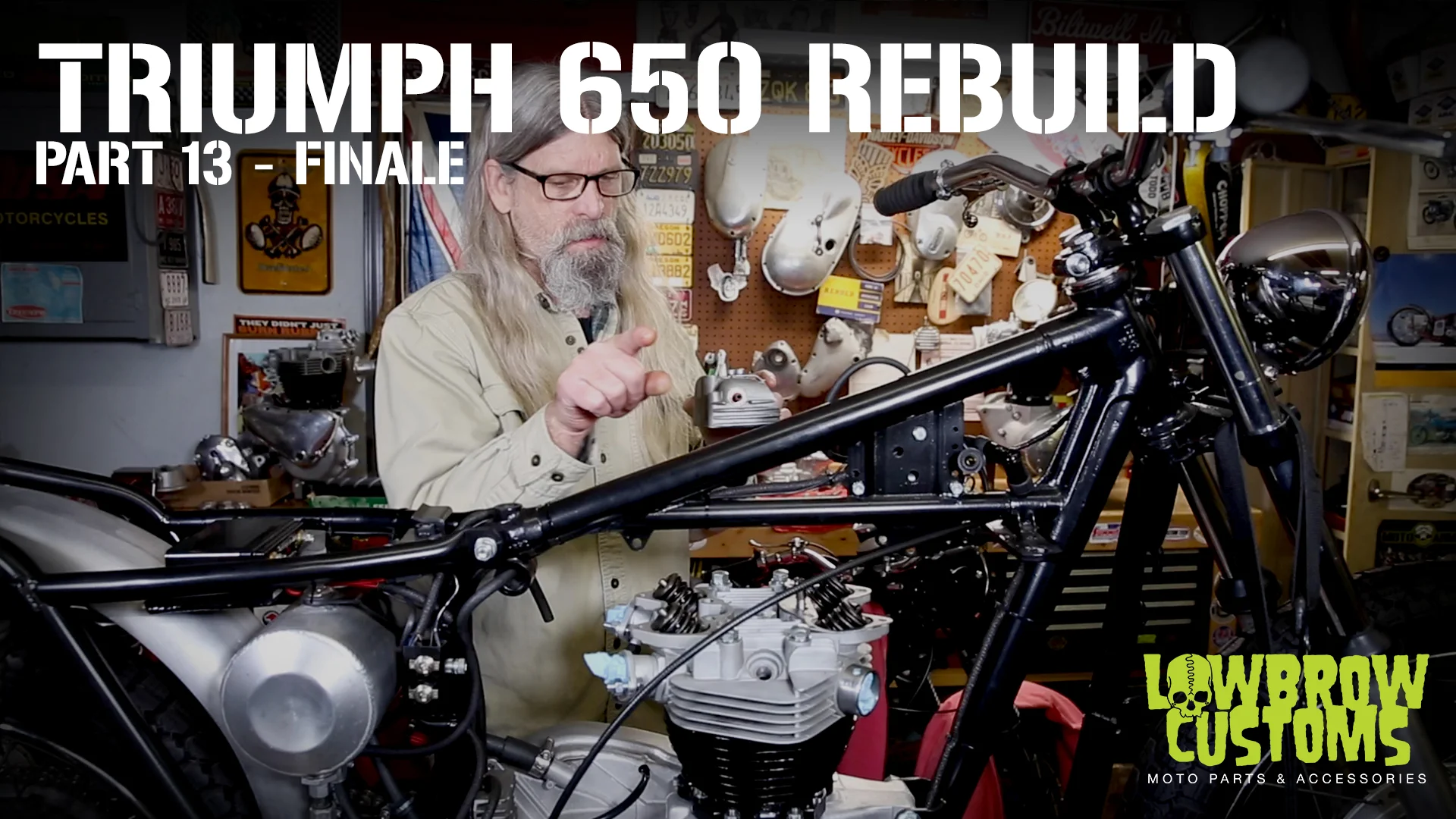 Triumph 650 Motorcycle Engine Disassembly & Rebuild Part 13 - Lowbrow ...