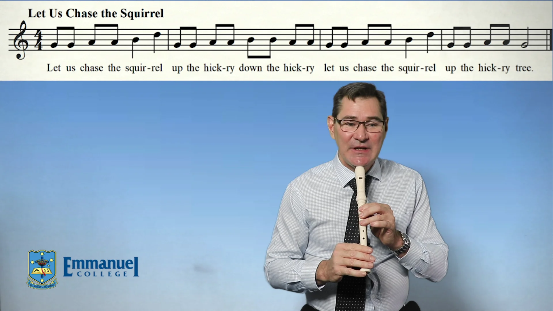 Recorder Lesson 10: Let's Chase the Squirrel on Vimeo