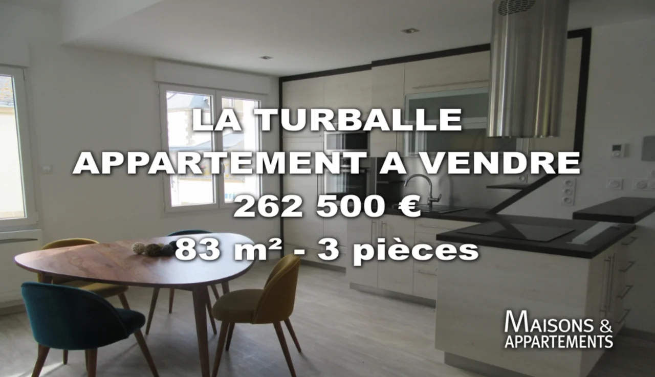 LA TURBALLE - APPARTEMENT A VENDRE - 262 500 € - 83 m² - 3 pièces on Vimeo