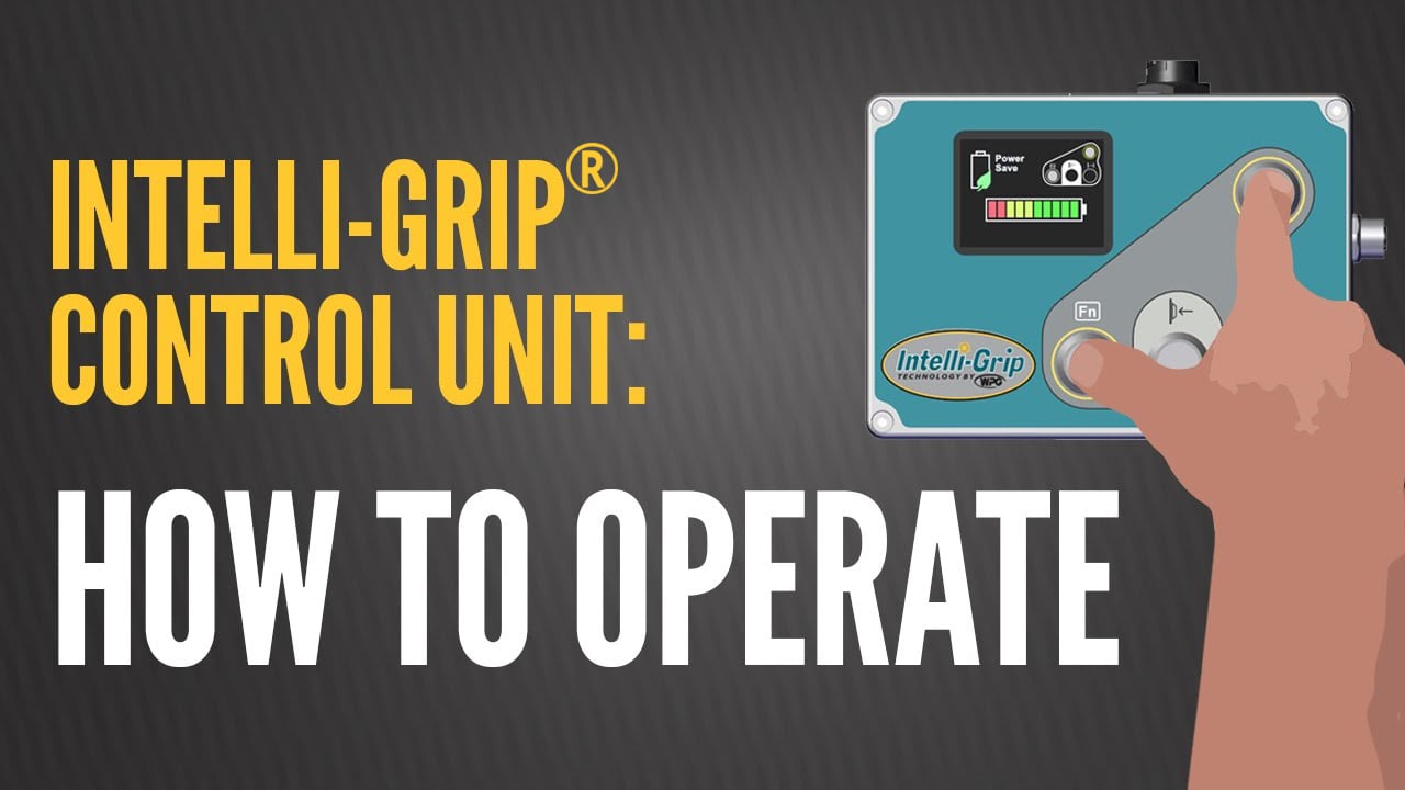 How to use the Intelli-Grip® Control Unit on Vimeo