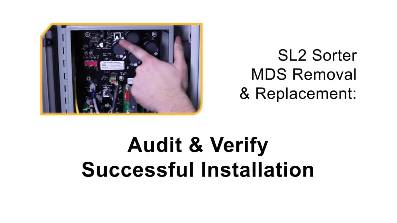 2430 SL2 High Speed Slat Sorter: Mechanical Divert Switch (MDS) Removal ...