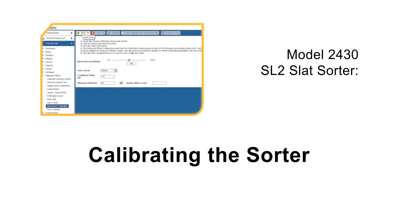 Shoe Sorter SL2: Calibrating the SL2 Sorter on Vimeo