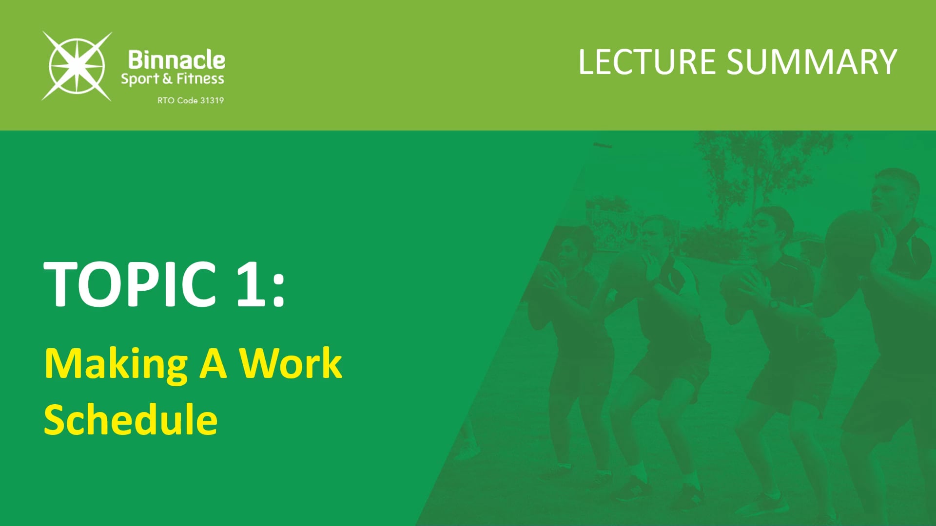 SFR Industry - Making A Work Schedule on Vimeo