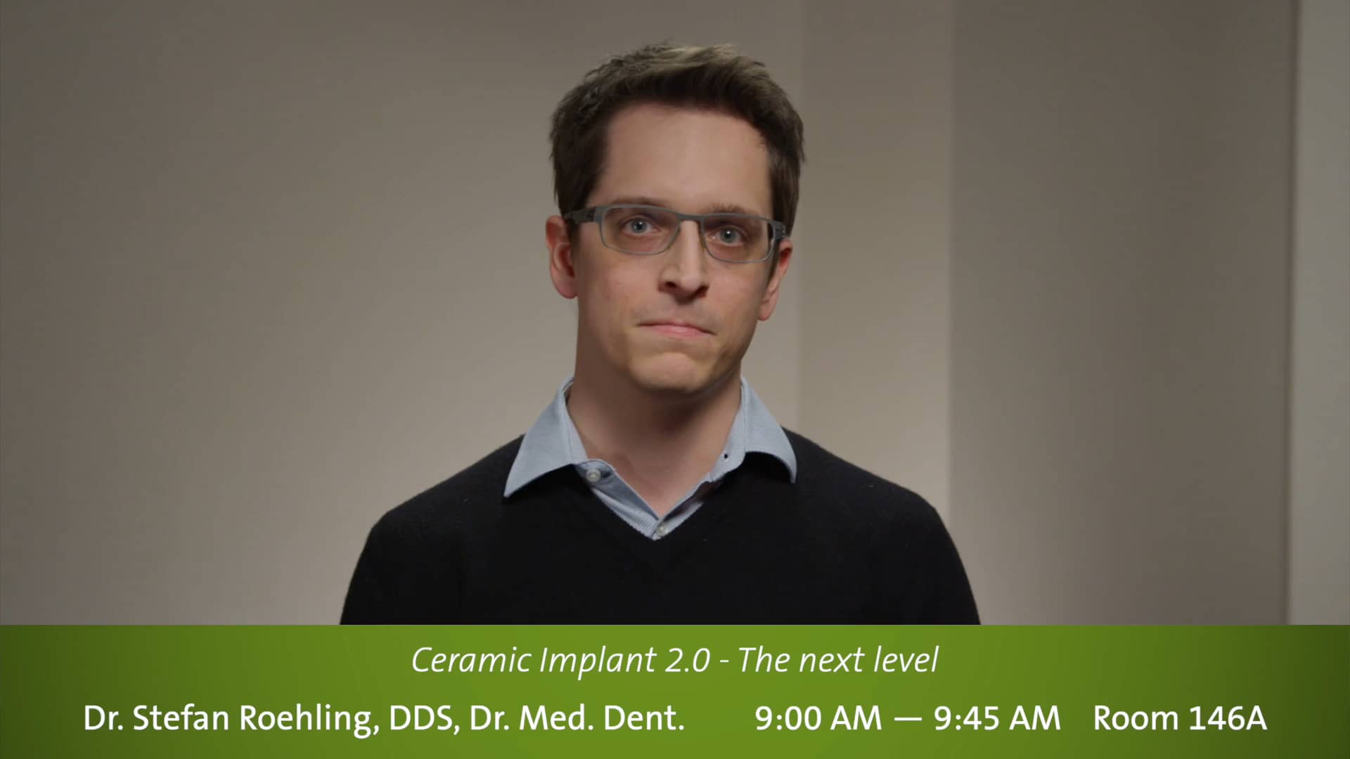 Dr. Stefan Roehling, DDS, Dr Med Dent on Vimeo