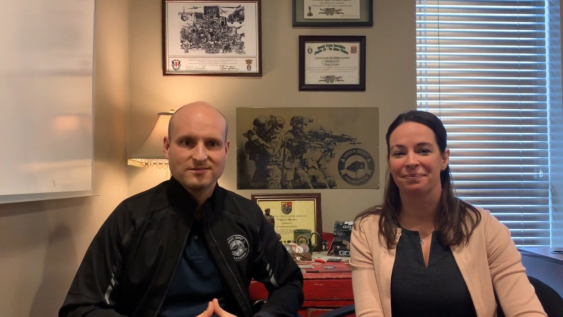 SSG(R) Kevin Flike and Mrs. Krista Simpson Anderson on Vimeo