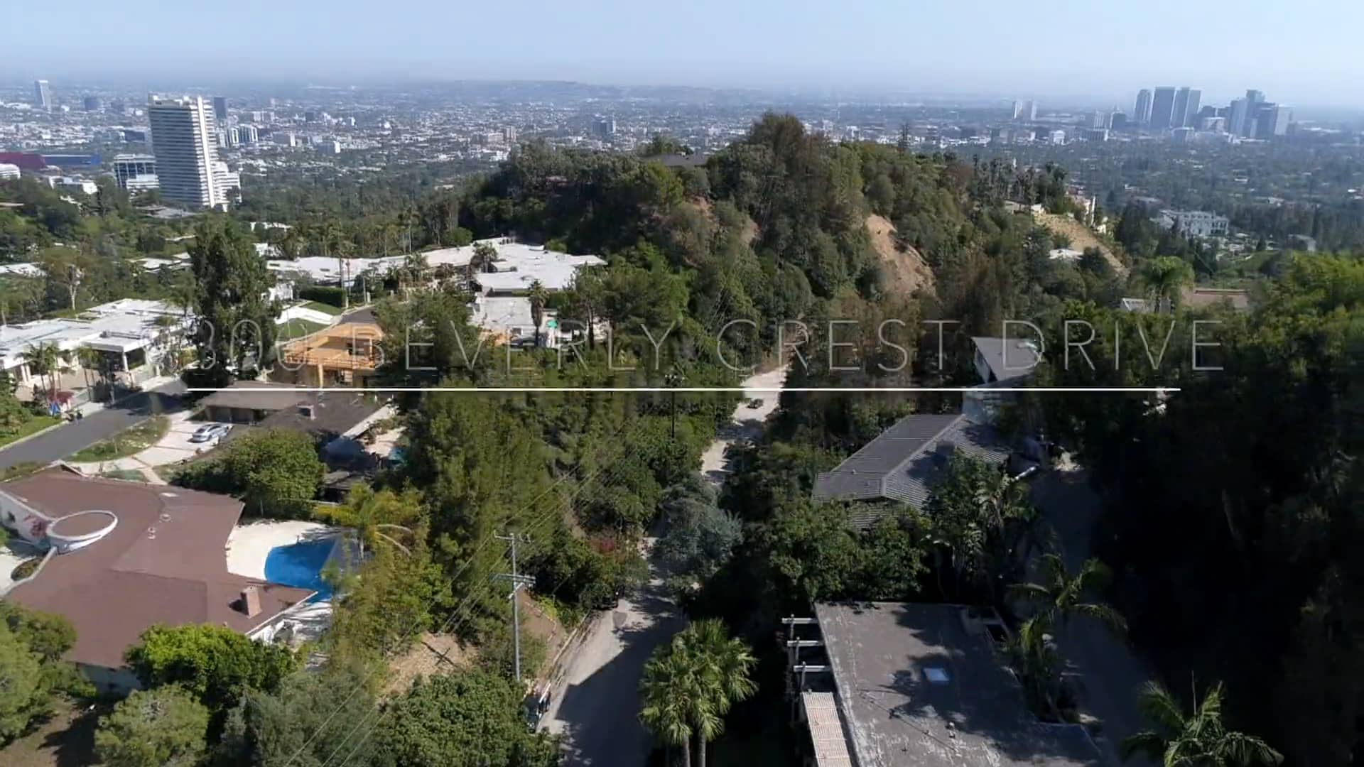 9300 Beverly Crest, Beverly Hills - aerial video by Luke Gibson ...