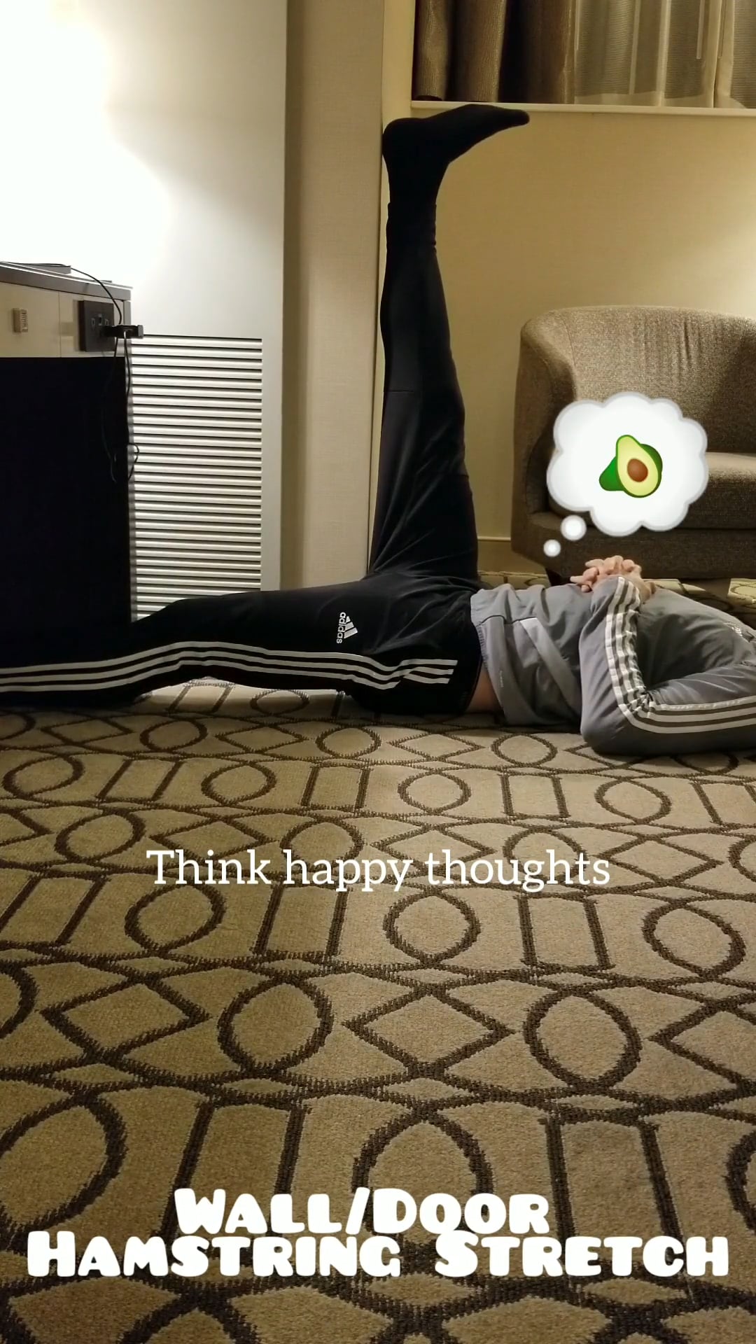 Wall/Door Hamstring Stretch on Vimeo