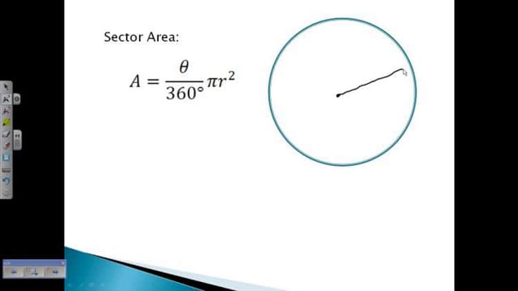 Area Of A Sector Formula