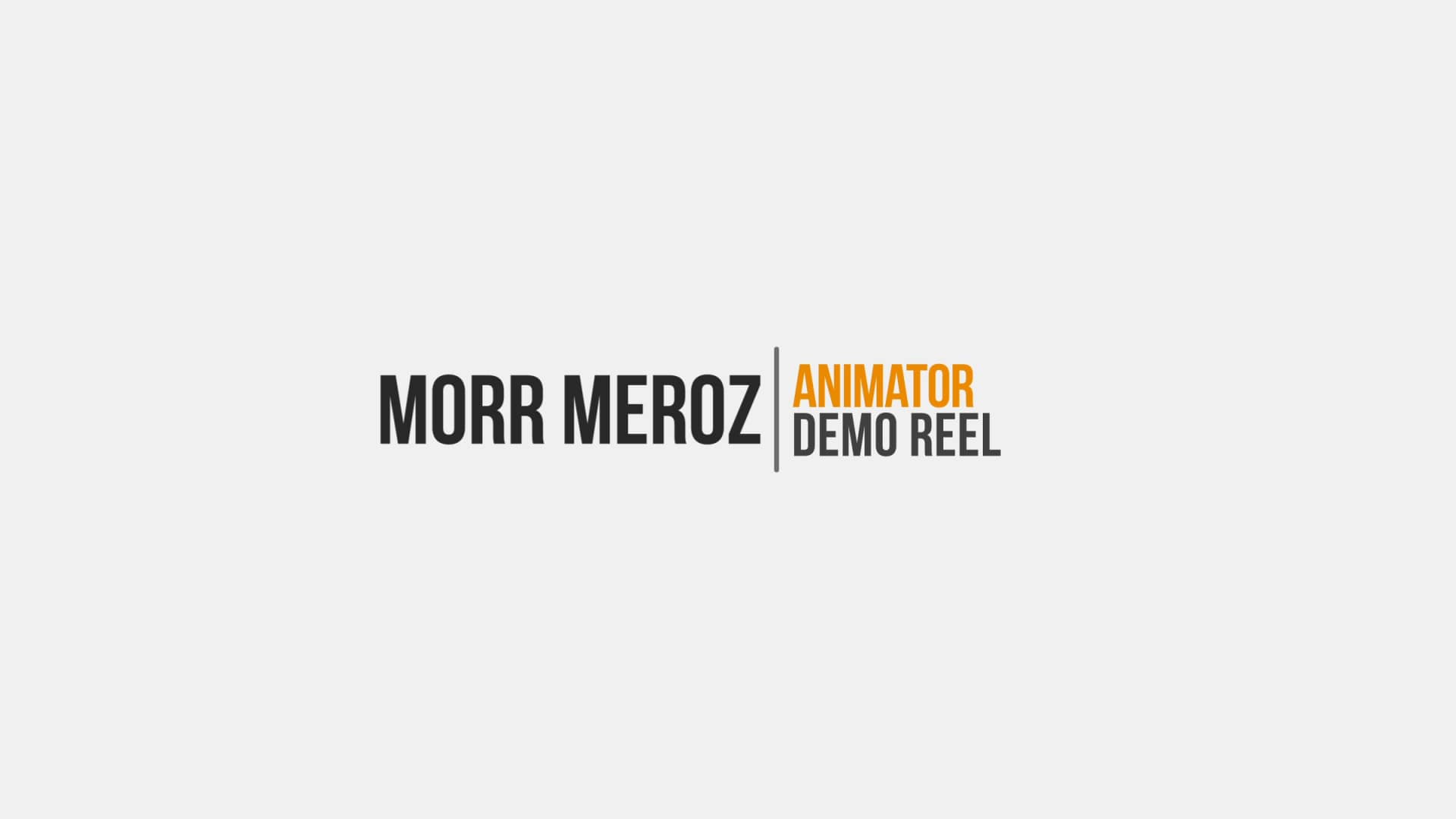 Morr Meroz: Animation Demo Reel 2019 on Vimeo