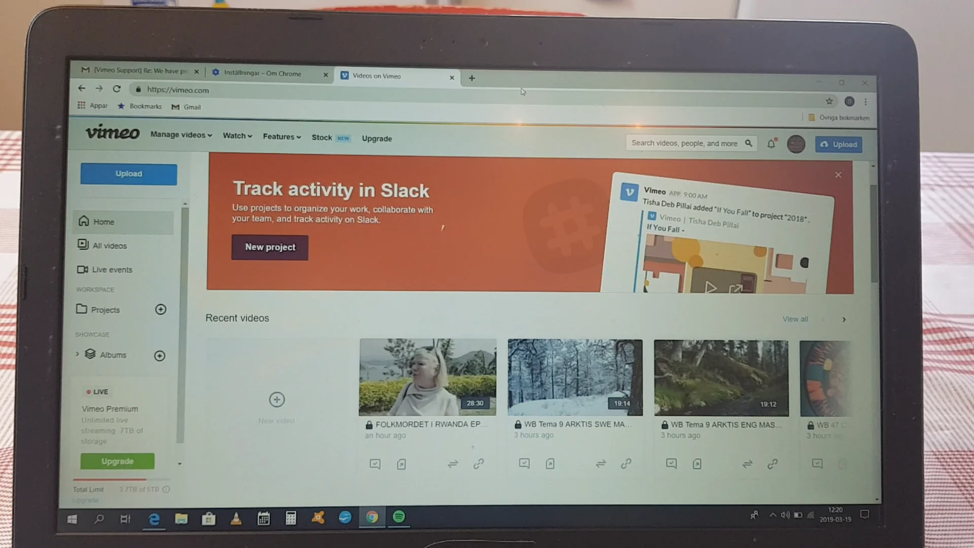 Vimeo error on Vimeo