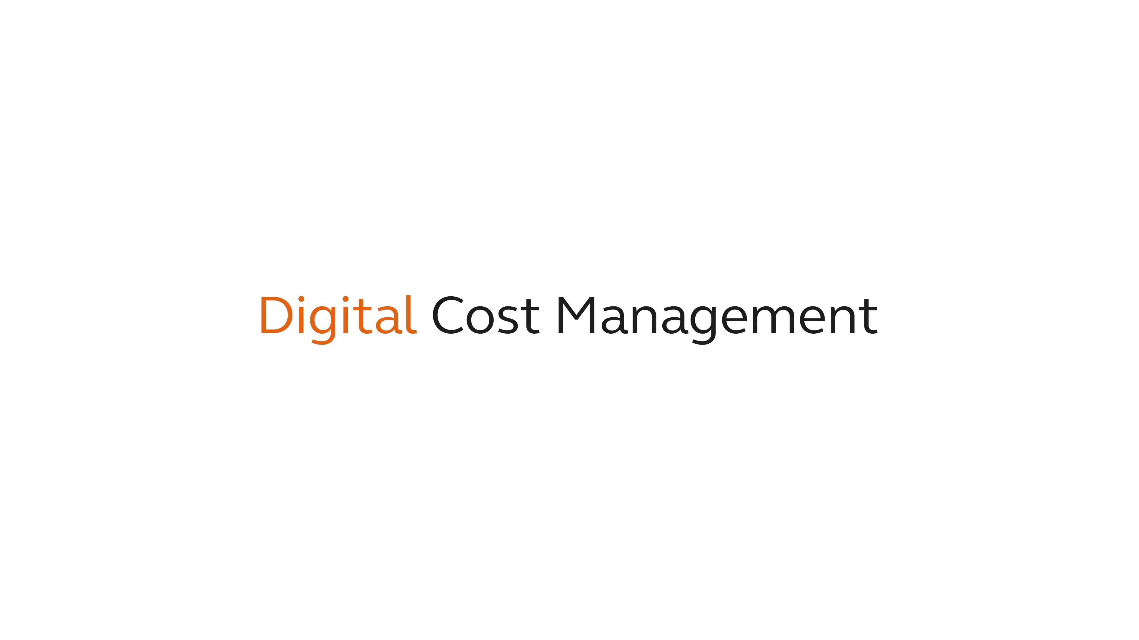 Digital Cost Management on Vimeo