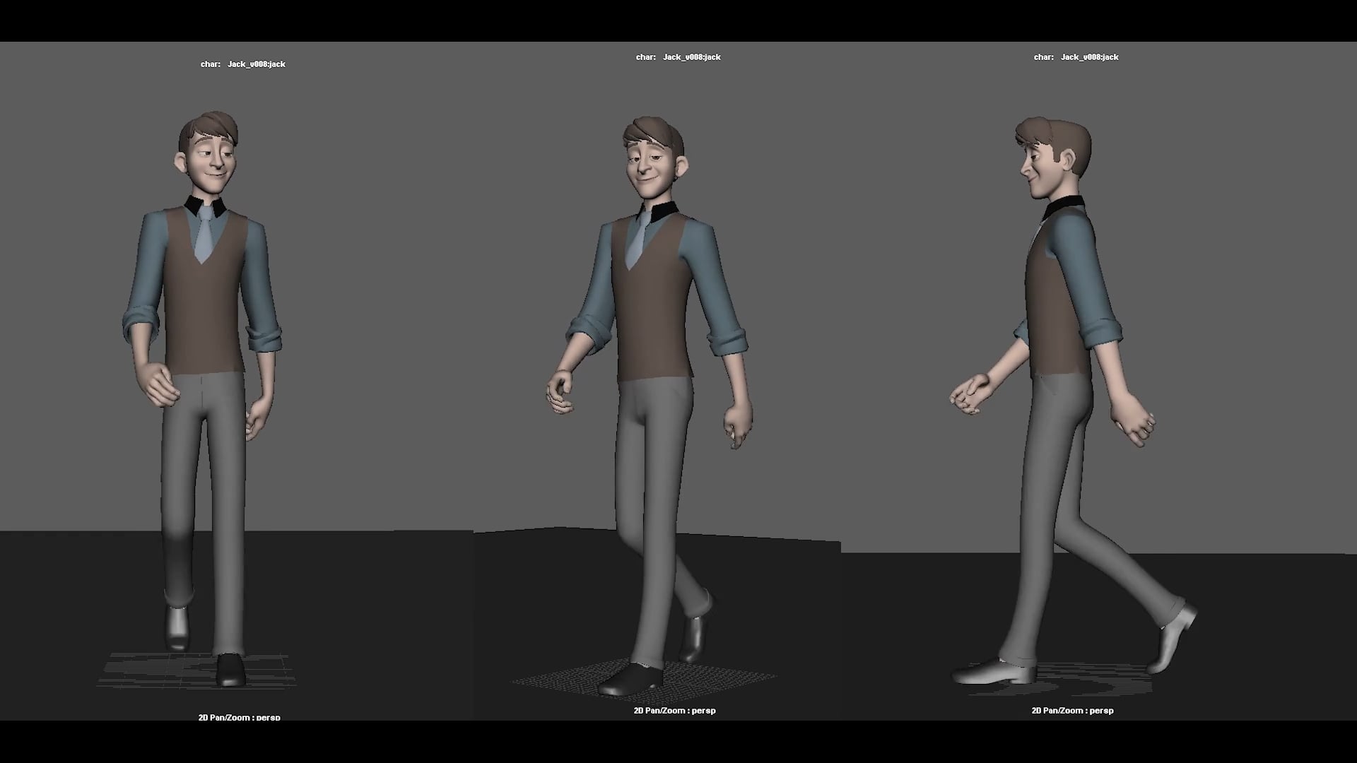 Animsquad- Jack walk cycle