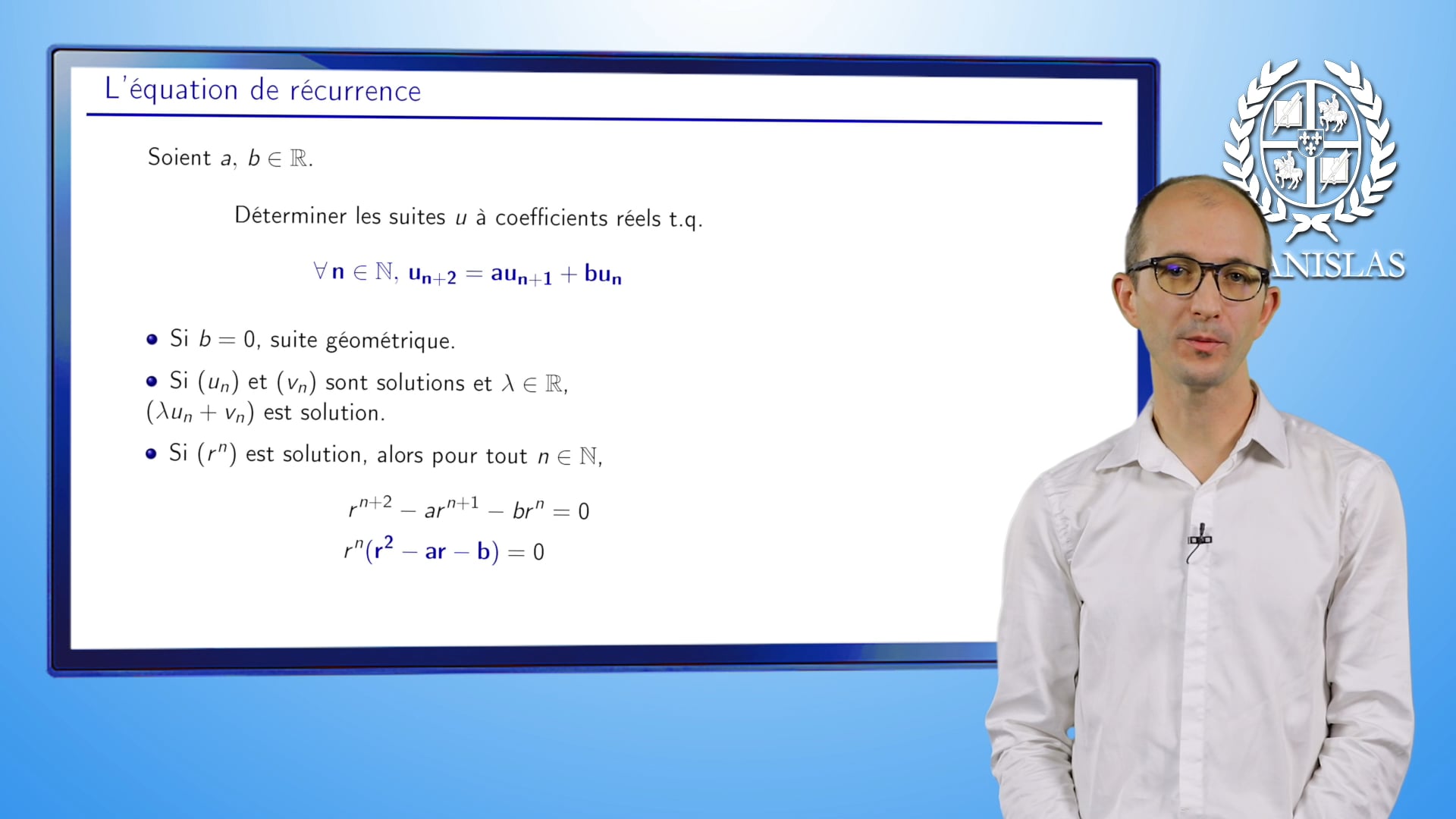 Suites récurrentes linéaires d'ordre 2 on Vimeo