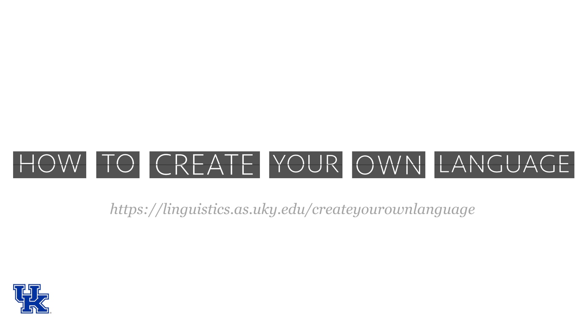 How to Create Your Own Language - Trailer on Vimeo