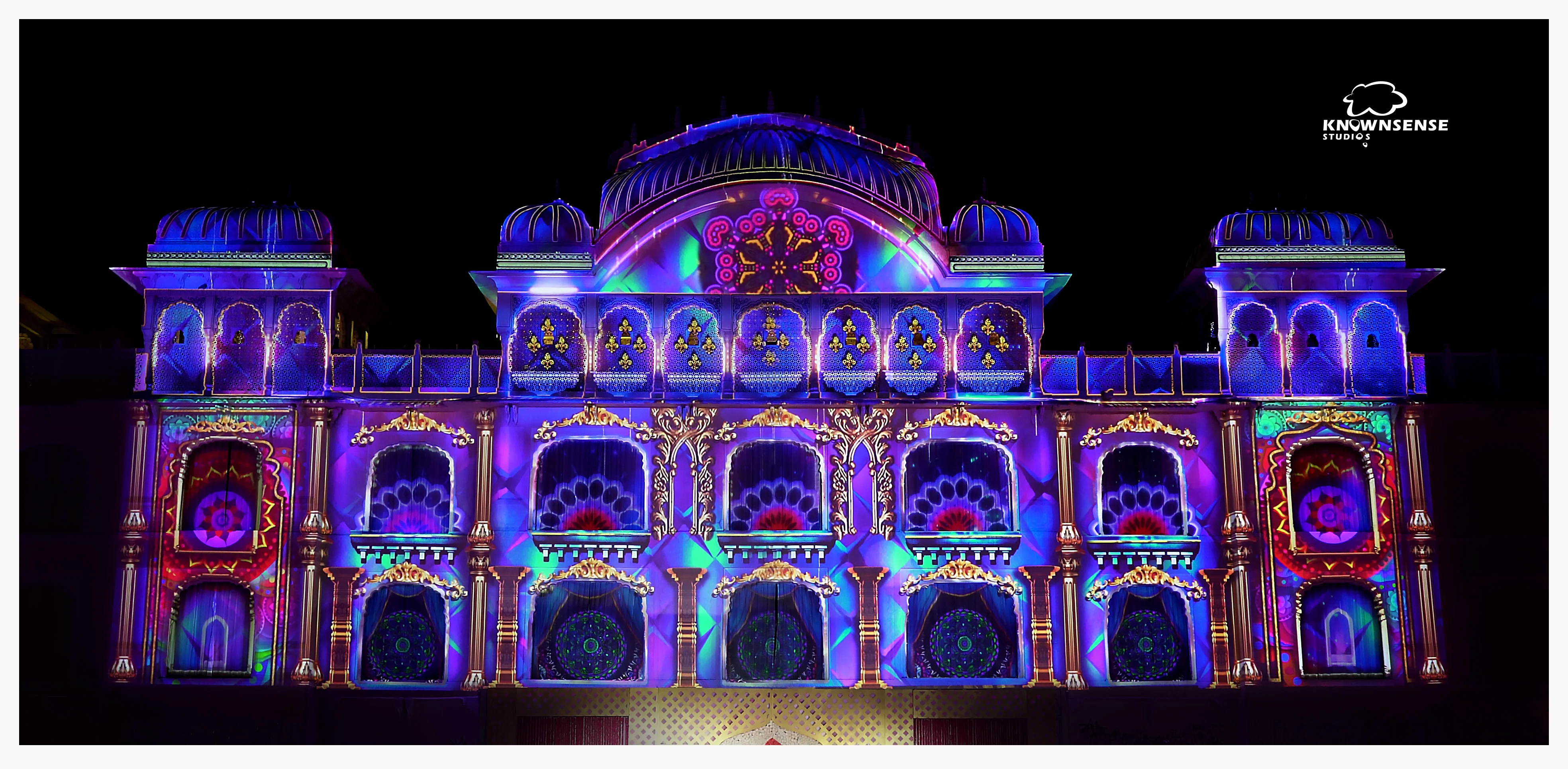 3D Projection Mapping on JW Marriott, Jaipur on Vimeo
