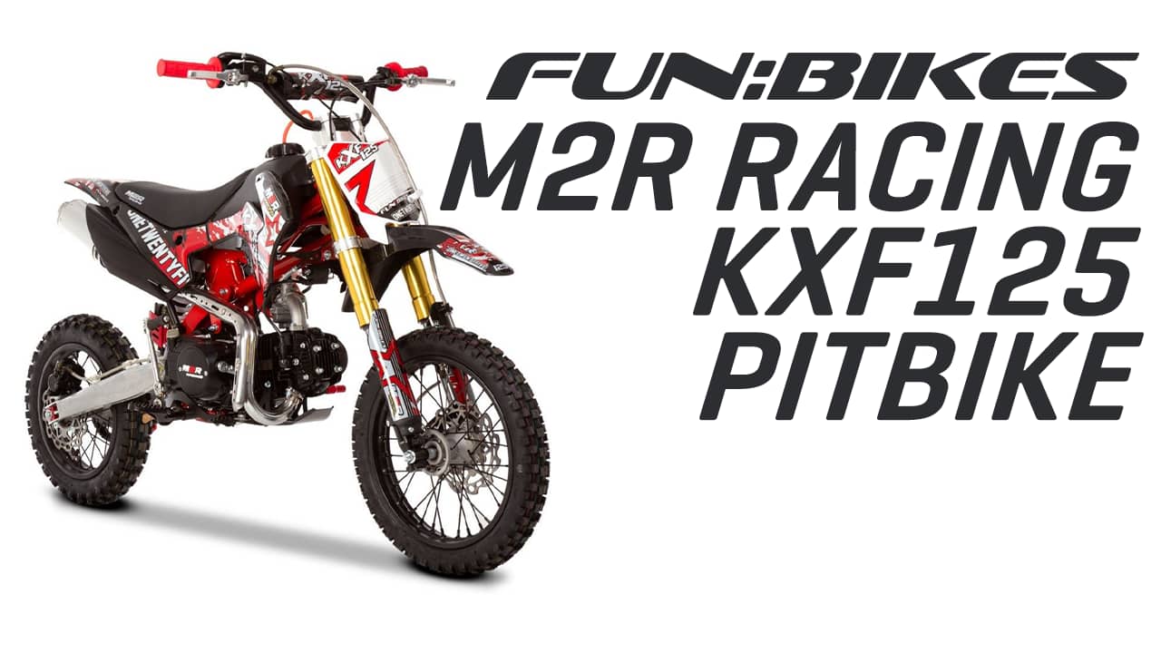 Product Overview: M2R Racing KXF125 120cc 76cm Black Red Pit Bike on Vimeo
