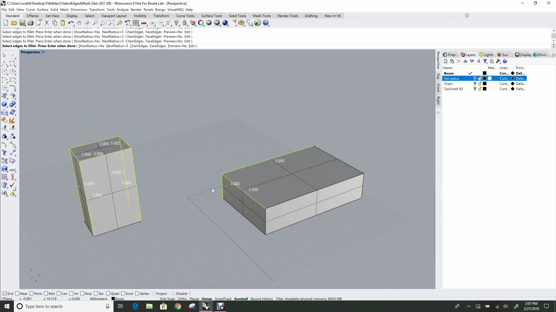 Advanced Fillets in Rhino - 1 Advanced Fillet - Basics on Vimeo