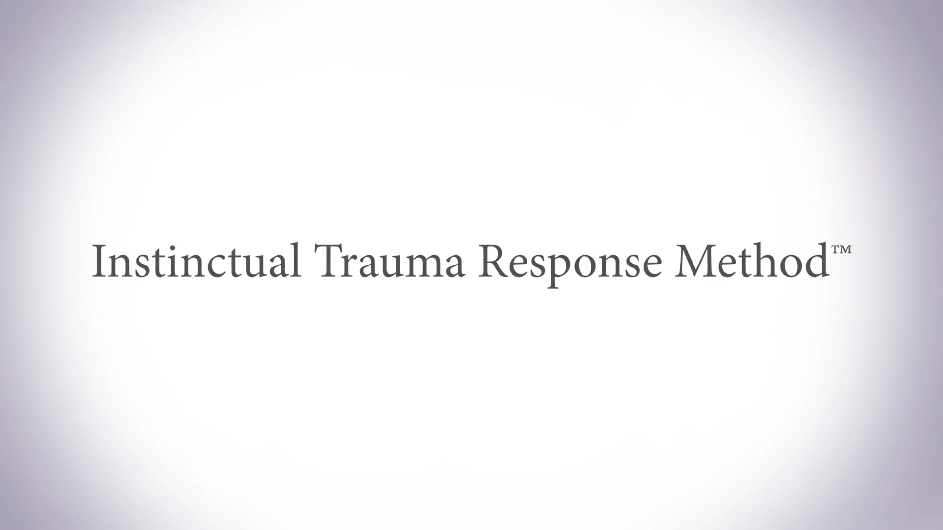 The Instinctual Trauma Response on Vimeo