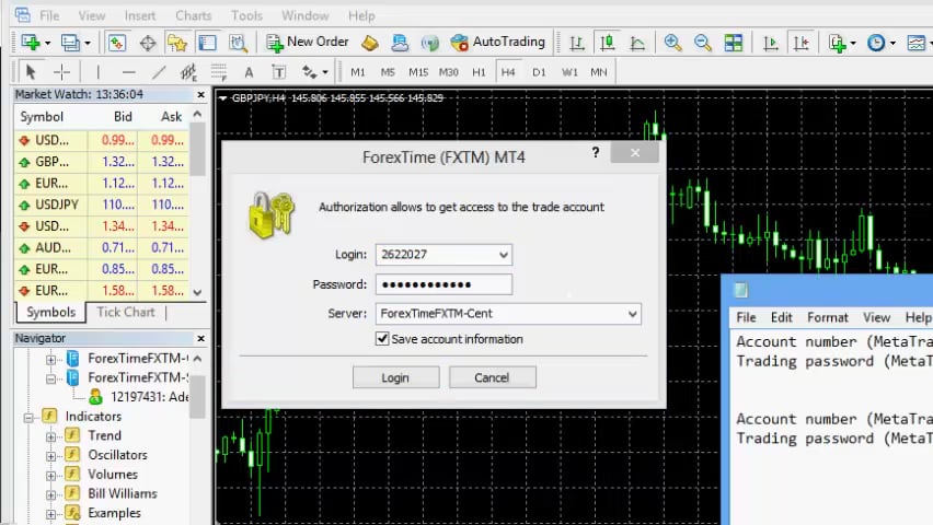 5-Logging in to Metatrader with Example Demo on Vimeo