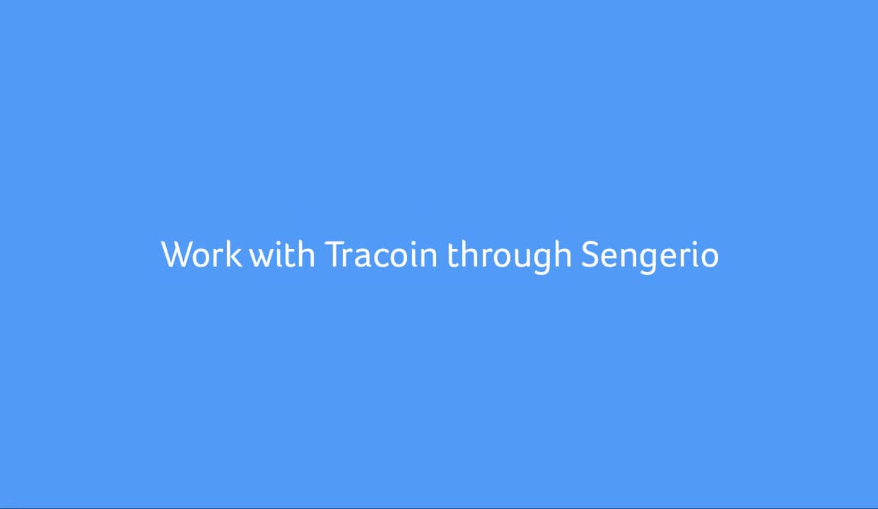 Work with Tracoin through Sengerio on Vimeo