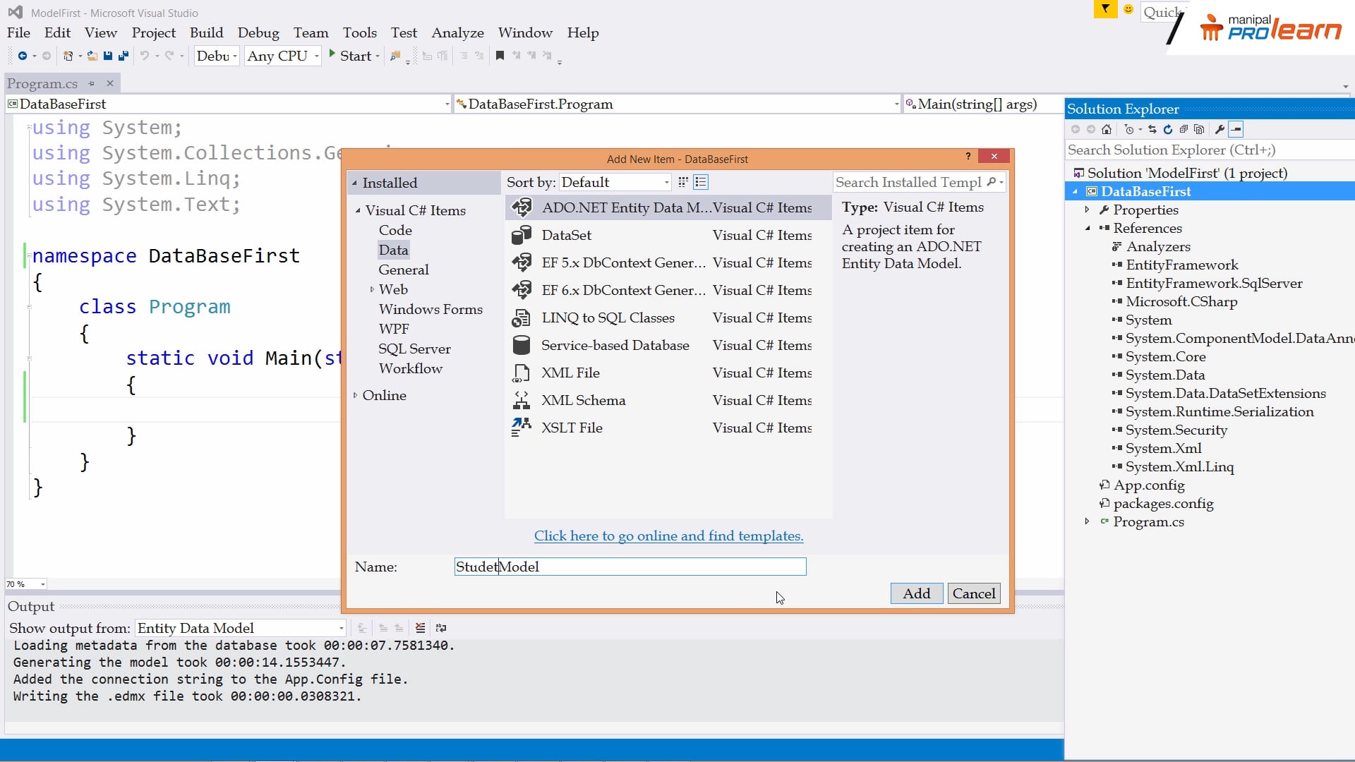 01 Model First Approach Demo on Vimeo