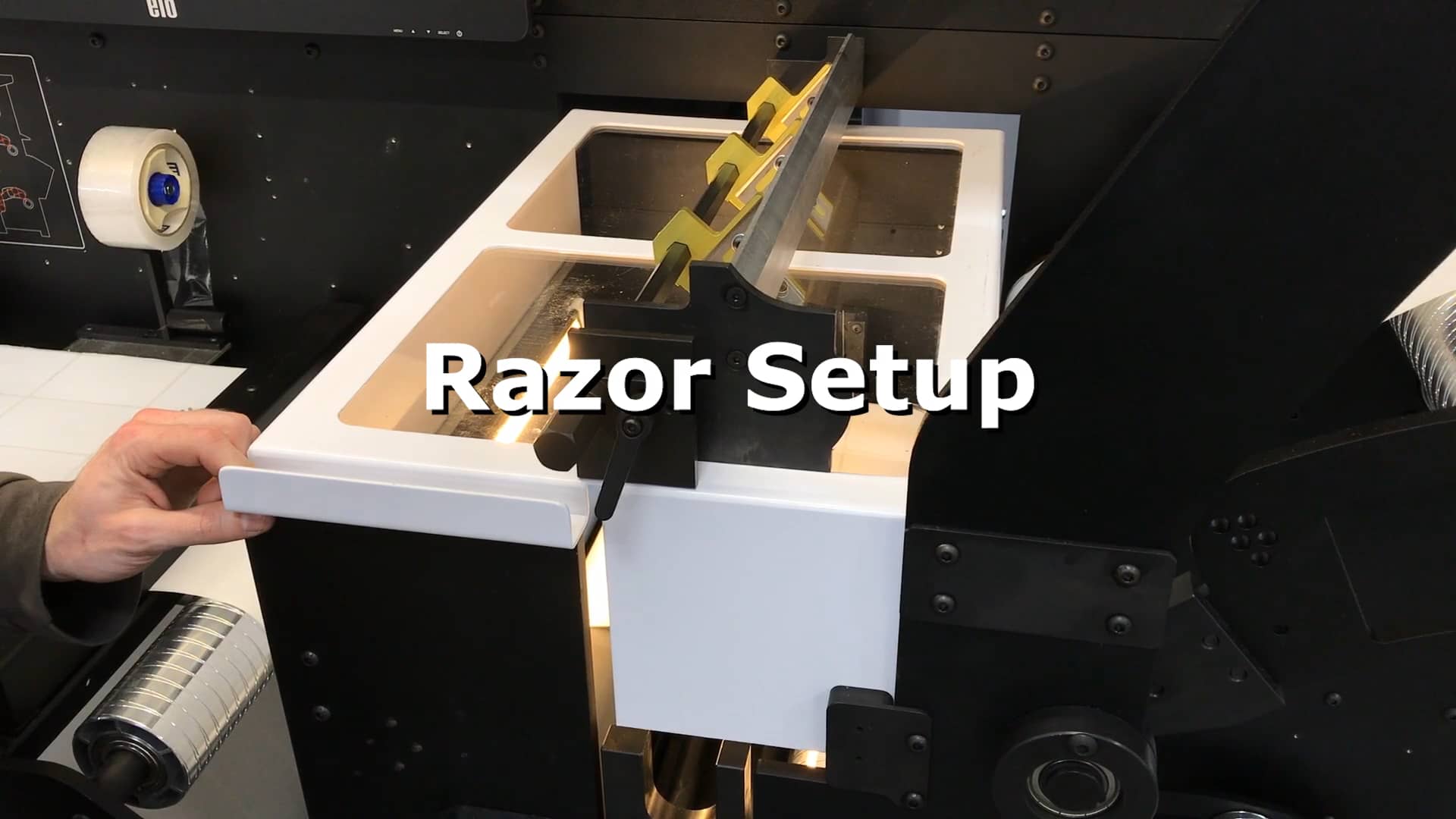 Setting up the razor knife on Vimeo