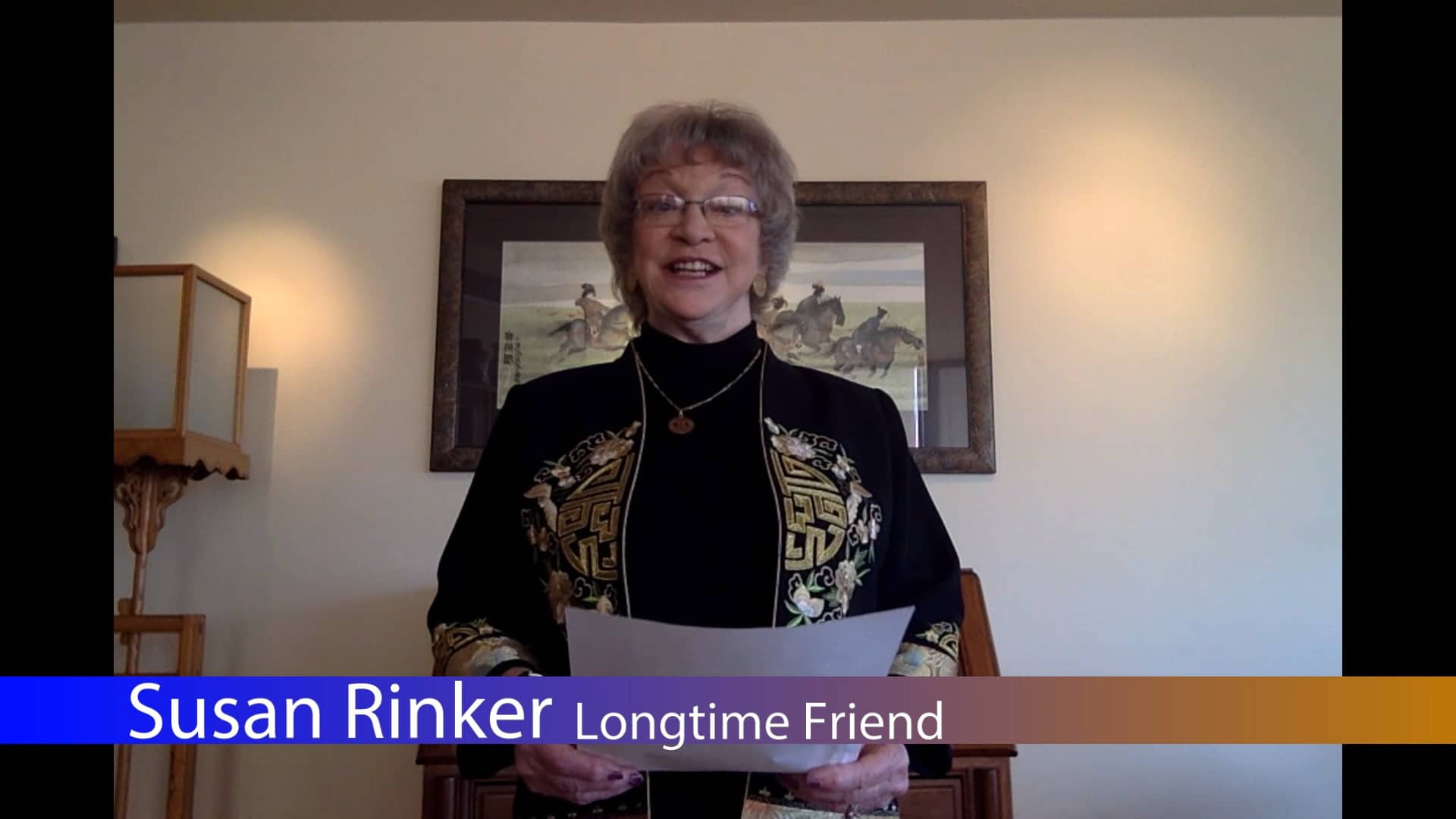 Susan Rinker on Vimeo