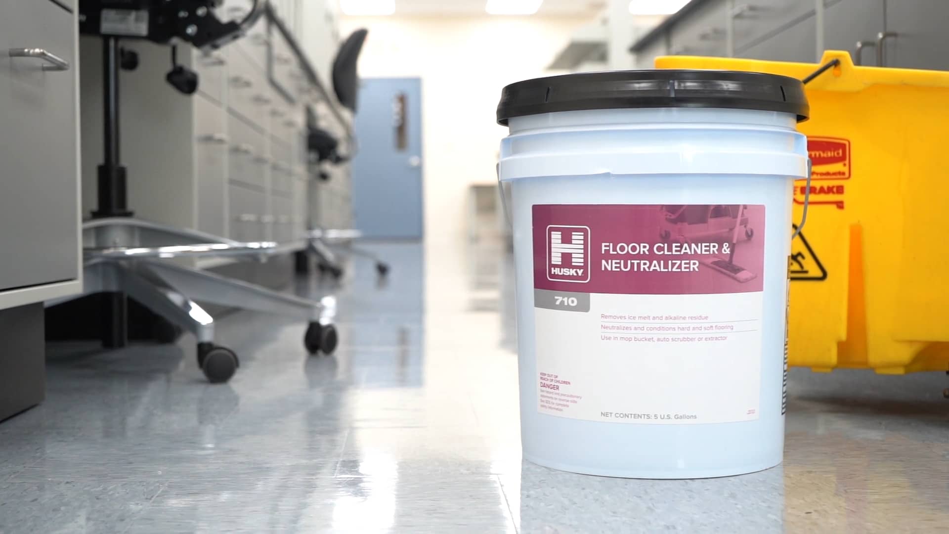 Husky 710 Floor Cleaner & Neutralizer on Vimeo
