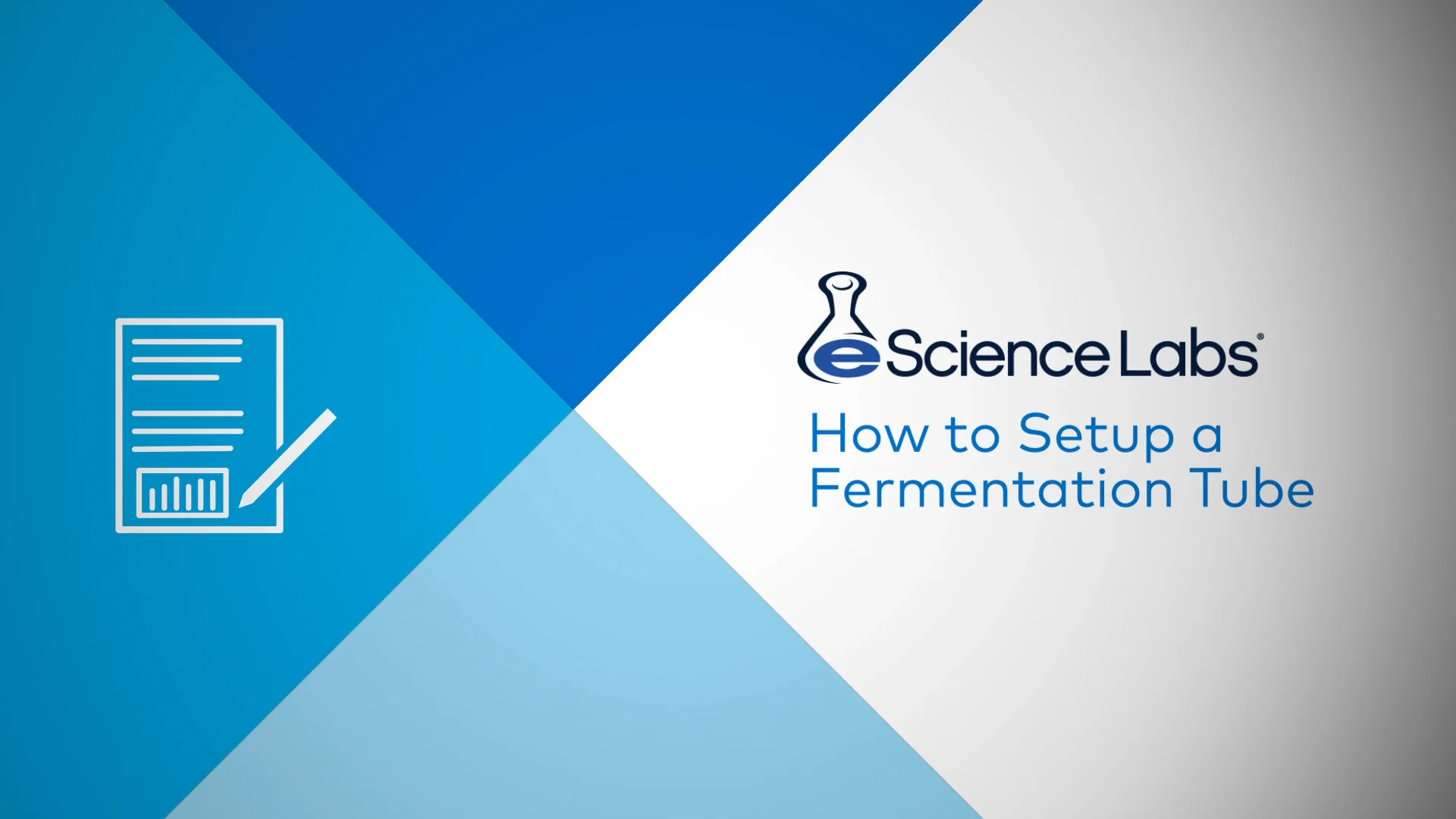 Key Technique: How to Setup a Fermentation Tube