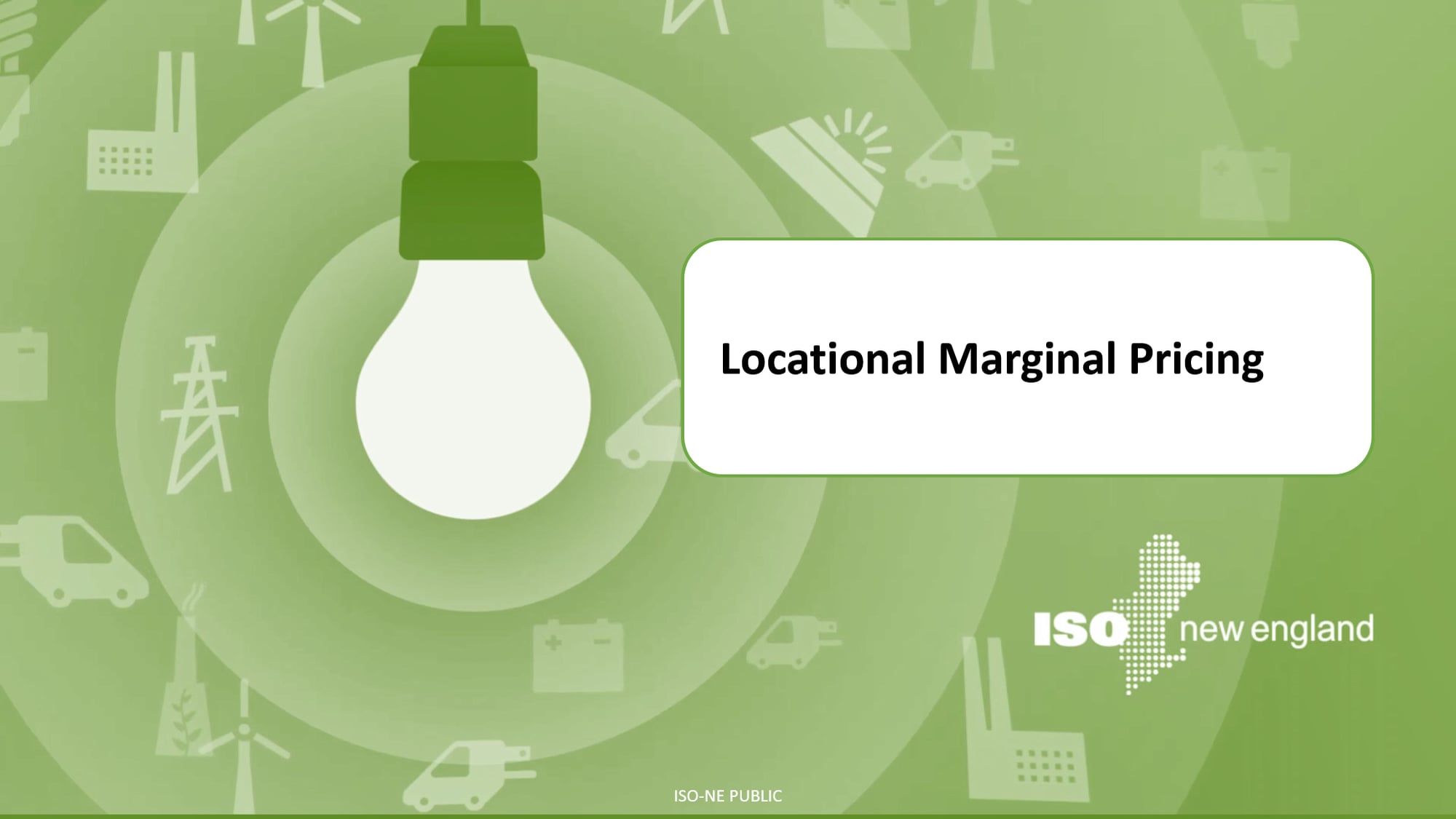 Locational Marginal Pricing on Vimeo