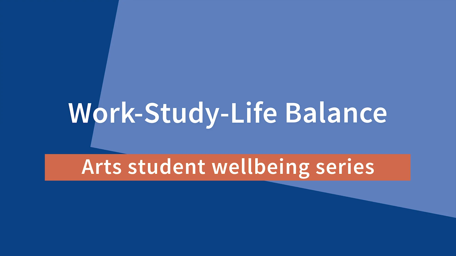Work-Study-Life Balance on Vimeo