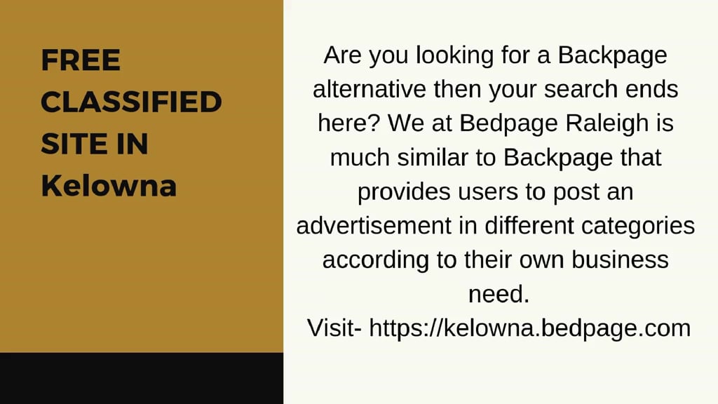 Bedpage- Free Classified Site in Kelowna on Vimeo