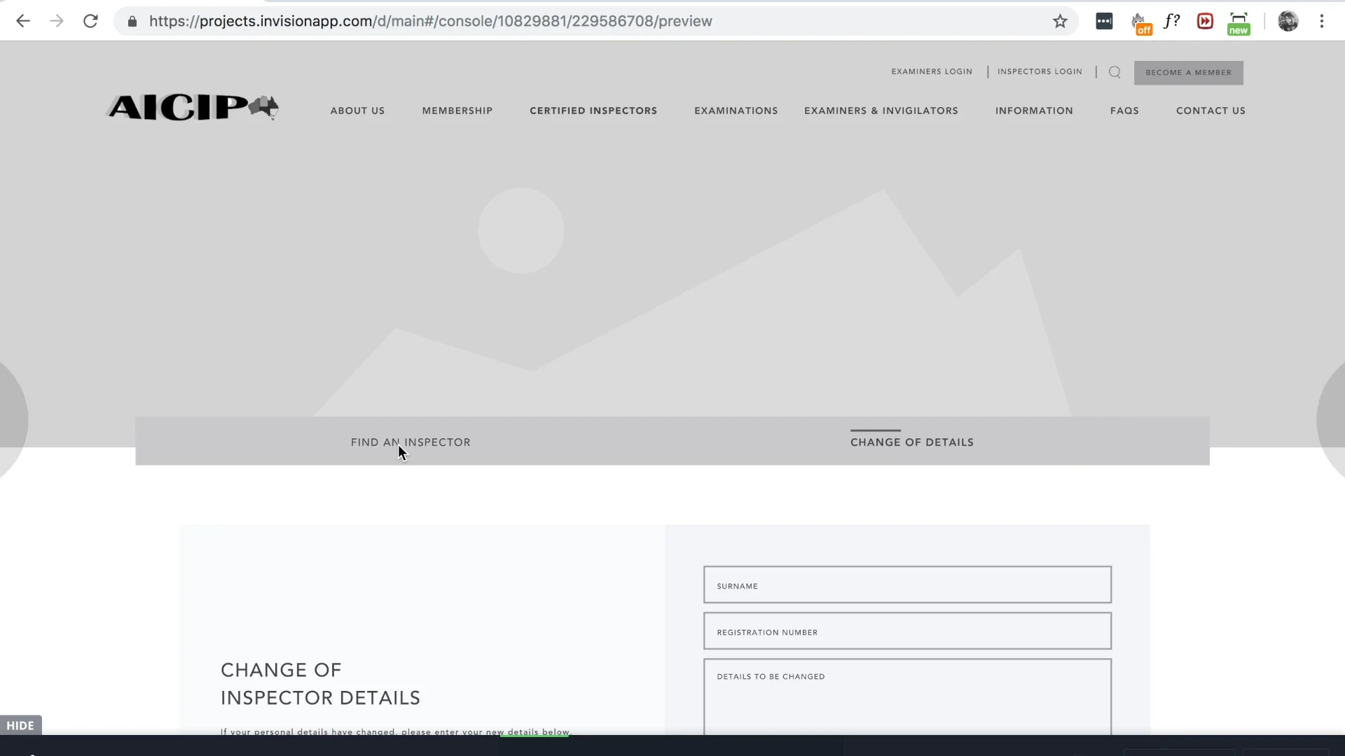 AICIP Website Wireframes on Vimeo