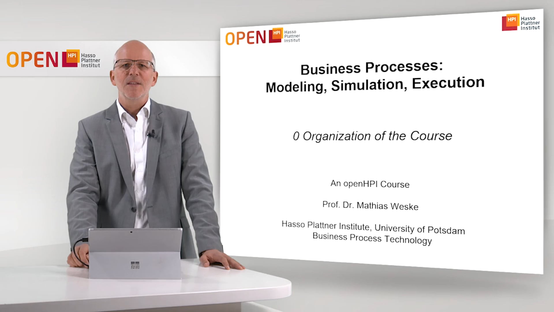 Welcome - Introducing the openHPI course | Business Processes: