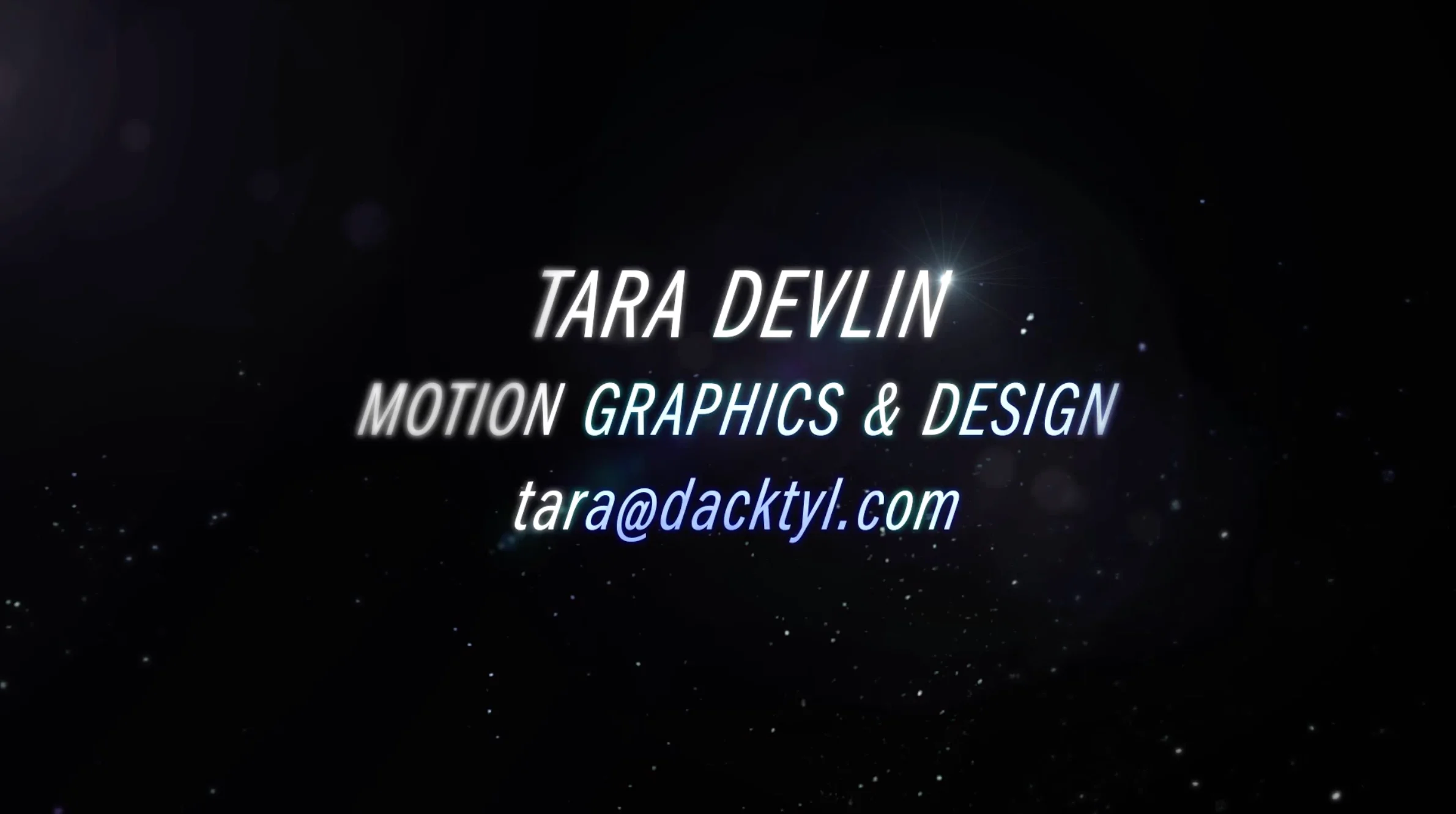 Tara Devlin • Motion Graphics and Design Reel on Vimeo