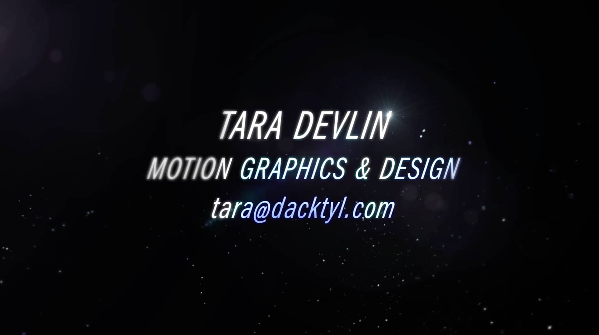 Tara Devlin • Motion Graphics and Design Reel on Vimeo