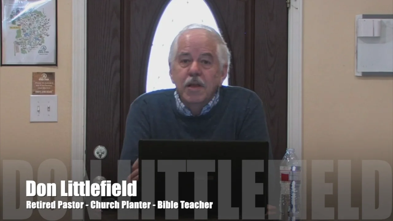 Pastor Don Littlefield on the Laying on of Hands According to the ...